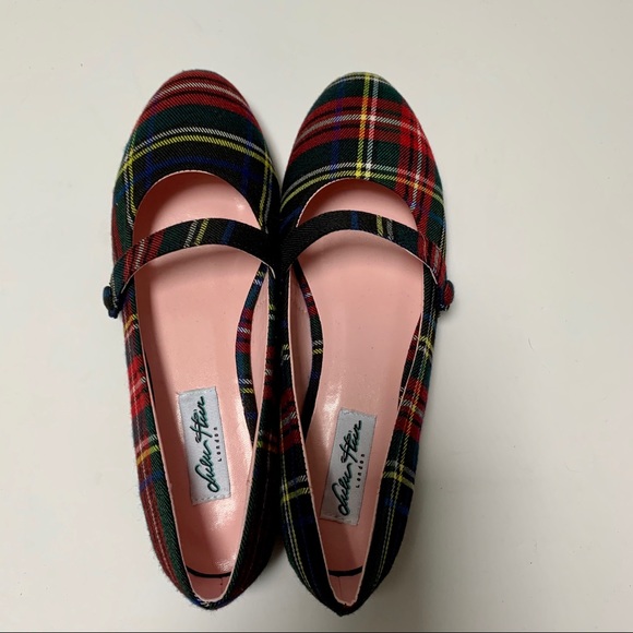 Modcloth | Shoes | Modcloth A Kick Of Classic Plaid Mary Jane Flats ...